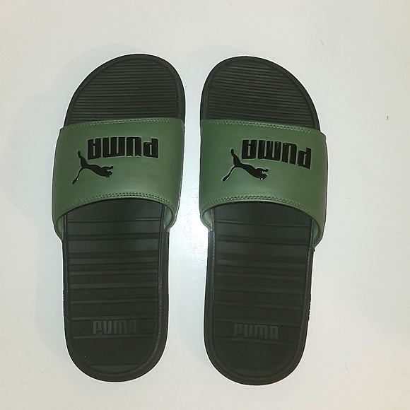 Puma | Shoes | Puma Mens Green Sandals | Poshmark